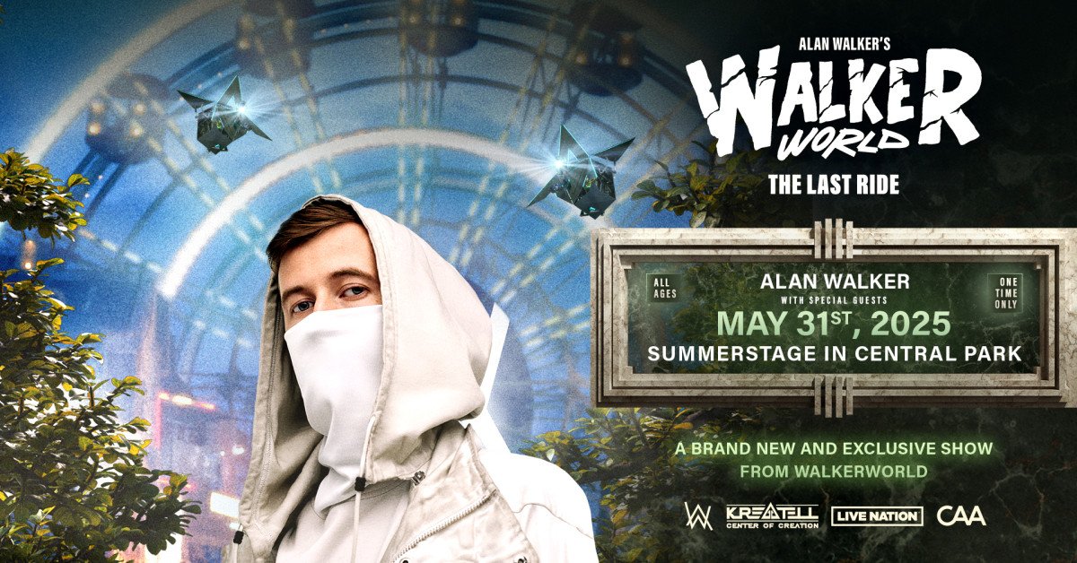 Alan Walker To Headline Open-Air Concert At Central Park In Summer 2025 ...