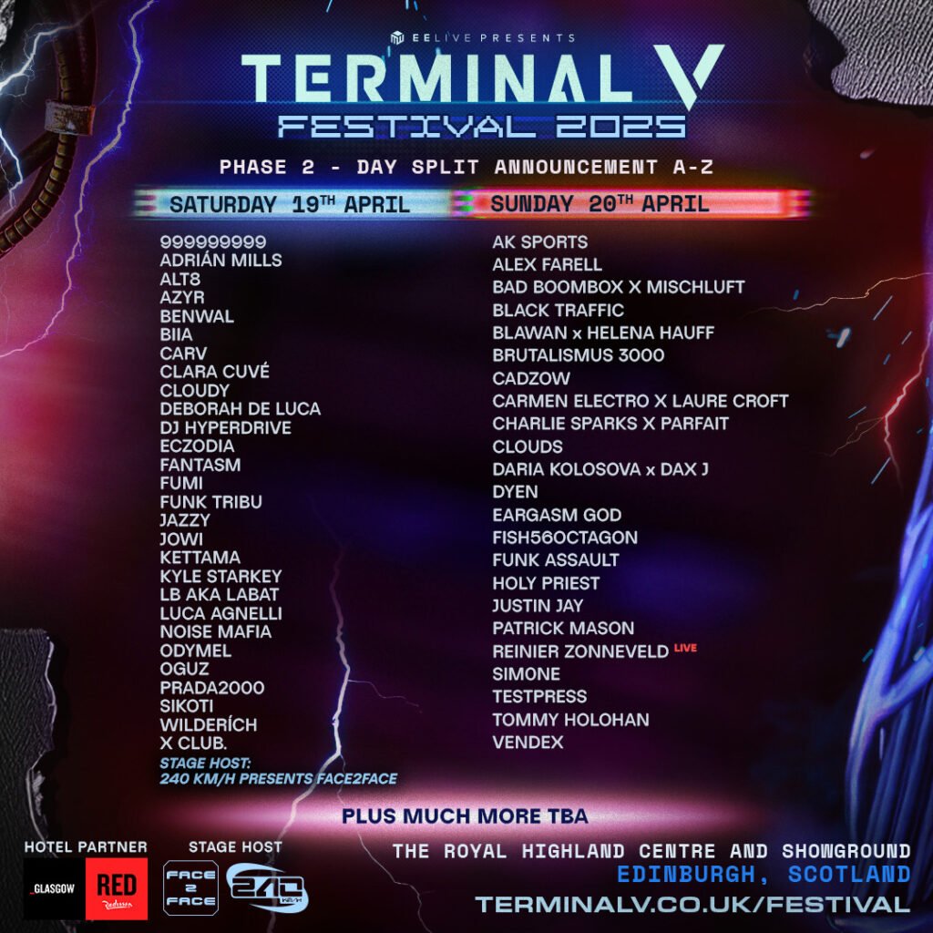 Terminal V Unveils Day Splits For 2025 Edition In Edinburgh - Digital ...